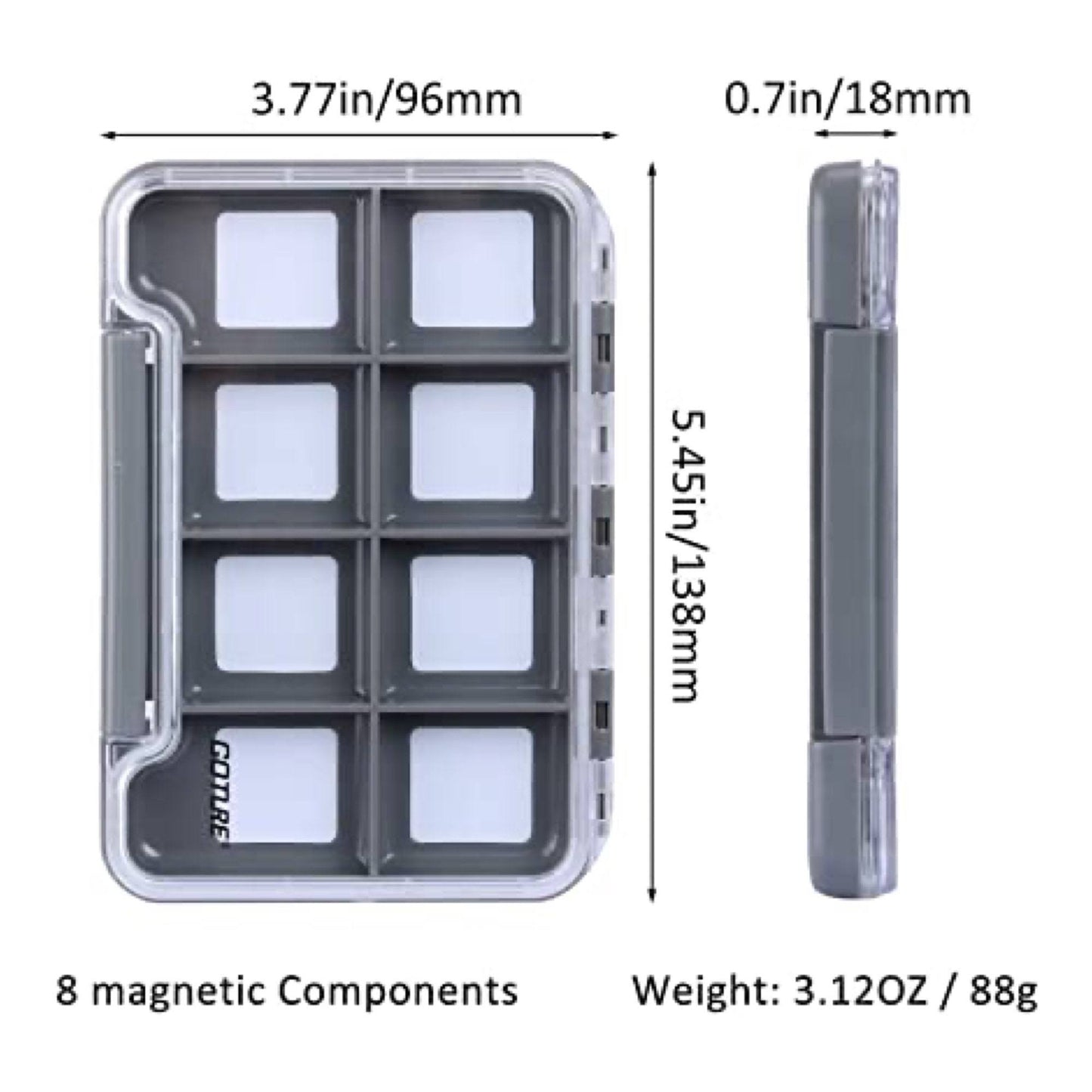 8 Compartment Magnetic Fly Box – SingletaryFishingCompany
